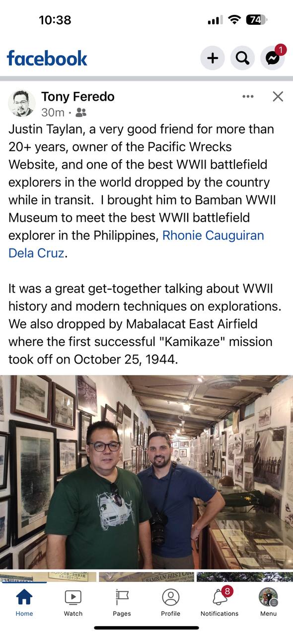 Testimonial: Tony Feredo - Bamban WWII Museum